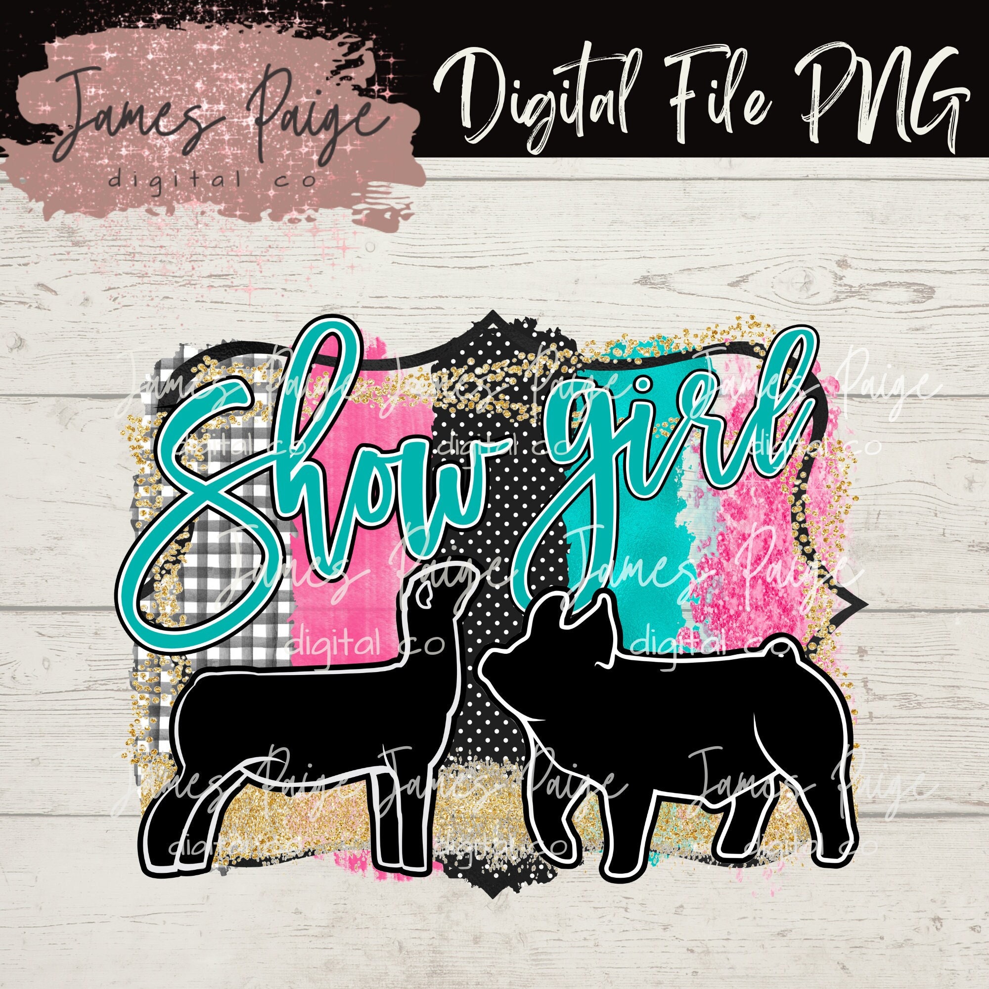 Show Lamb and Show Pig Digital File | Sublimation | Show PIG Design ...