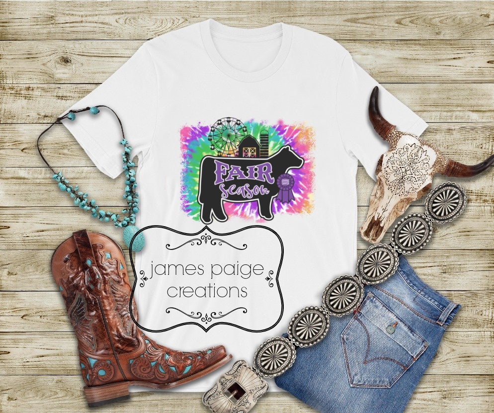 FAIR SEASON HEIFER Digital File | Sublimation | Show Heifer Design ...