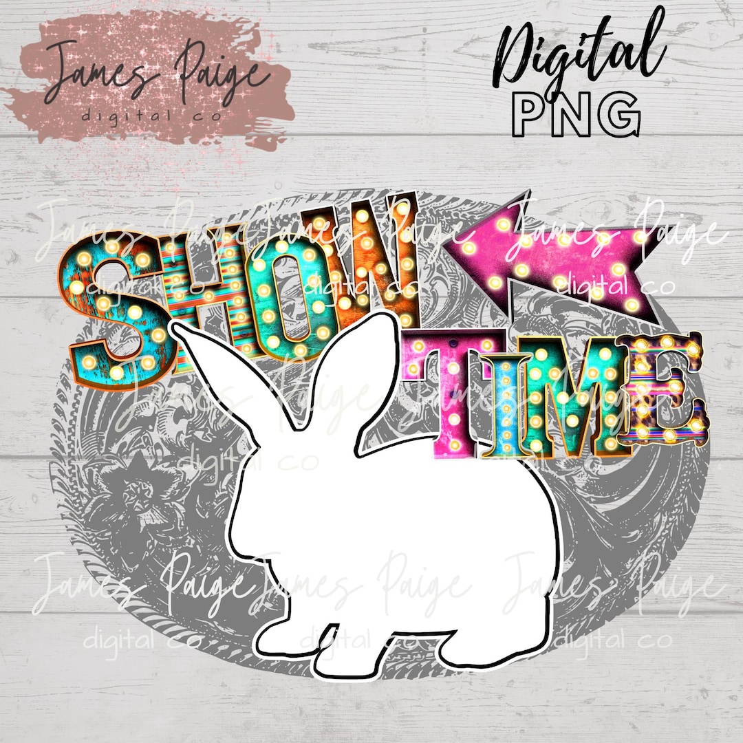 Stock Show RABBIT Digital File |sublimation| Show Rabbit Design, 4H and ...