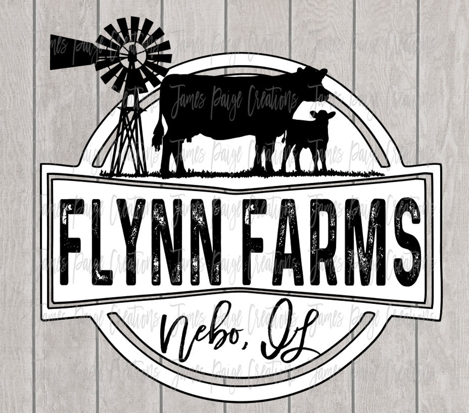 Custom Farm Logo PNG Personalized Farm File Sublimation | Etsy