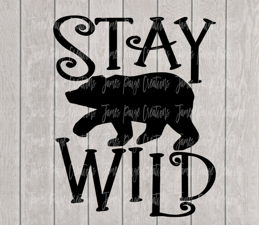 STAY WILD SVG | Baby Boy Svg | Boy Bear Design | Lumberjack Birthday ...