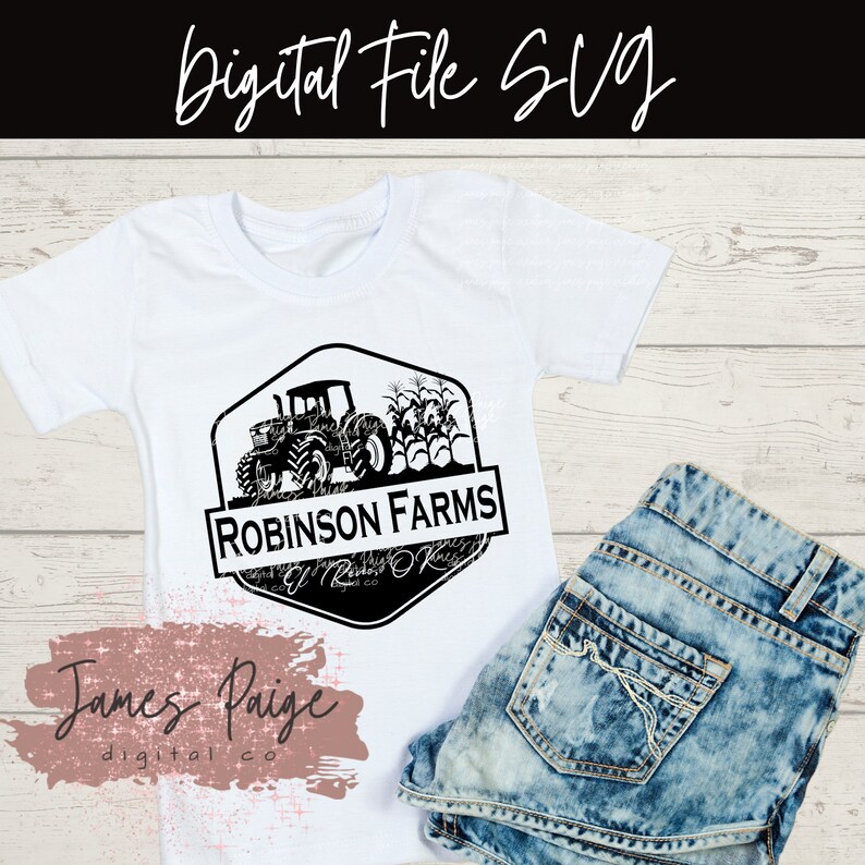 Custom Farm Logo SVG | Personalized Farm File | TRACTOR | Custom Logo ...