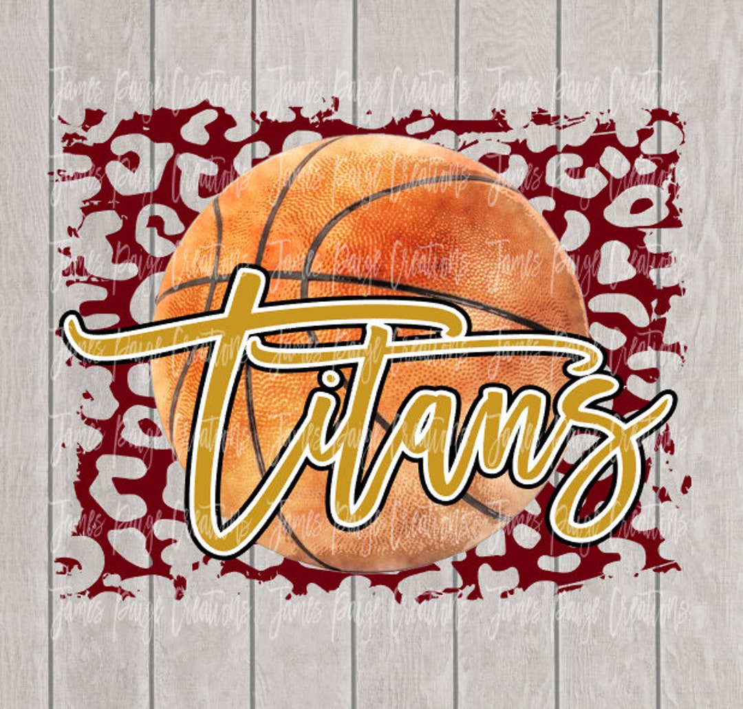 Basketball Leopard Print PNG | Sublimation | Titans Basketball ...