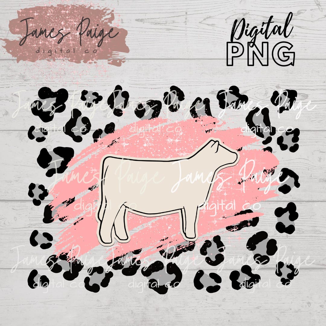 HEIFER Digital File | Charolais Show Heifer | Show Heifer Design | Png ...
