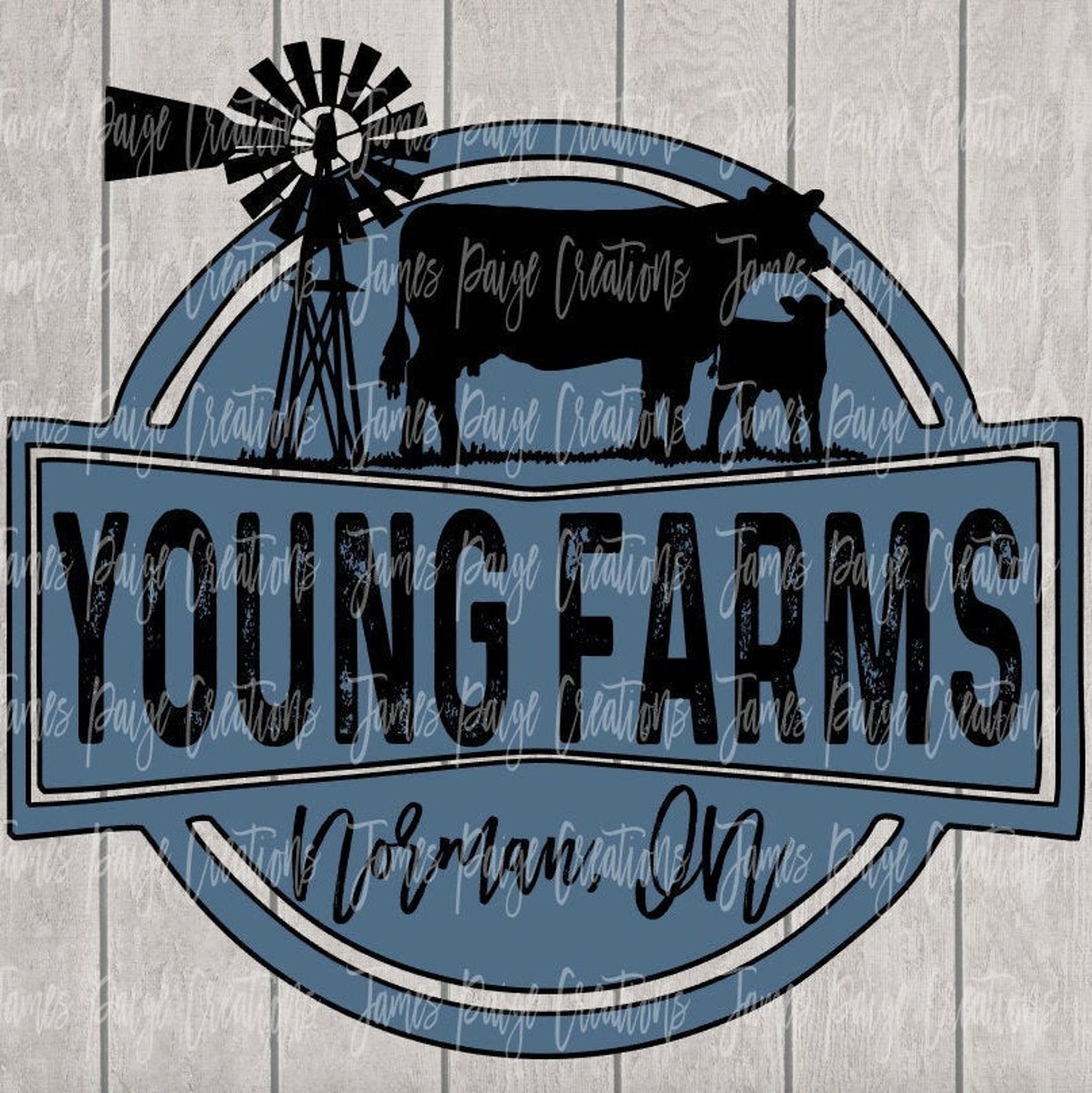 Custom Farm Logo PNG Personalized Farm File Sublimation | Etsy