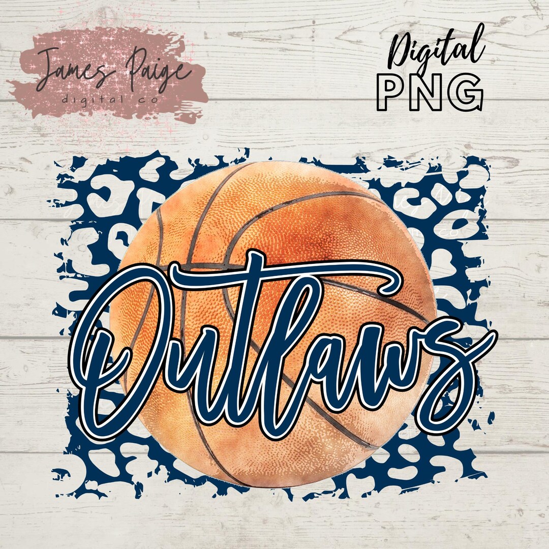 Basketball Leopard Print PNG | Sublimation | Outlaws Basketball ...
