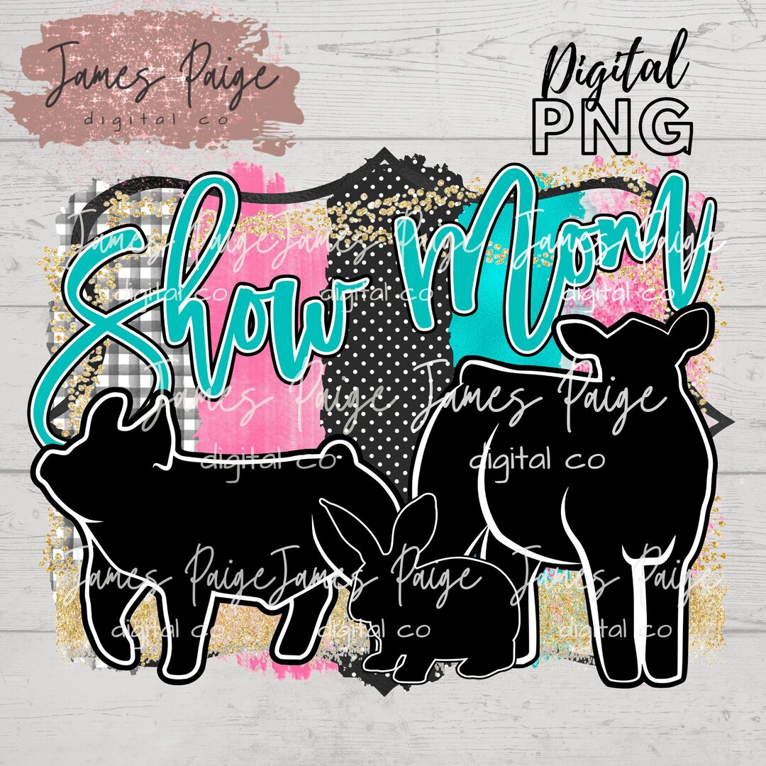 Show Pig, HEIFER and RABBIT Digital PNG File | Sublimation | Stock Show ...
