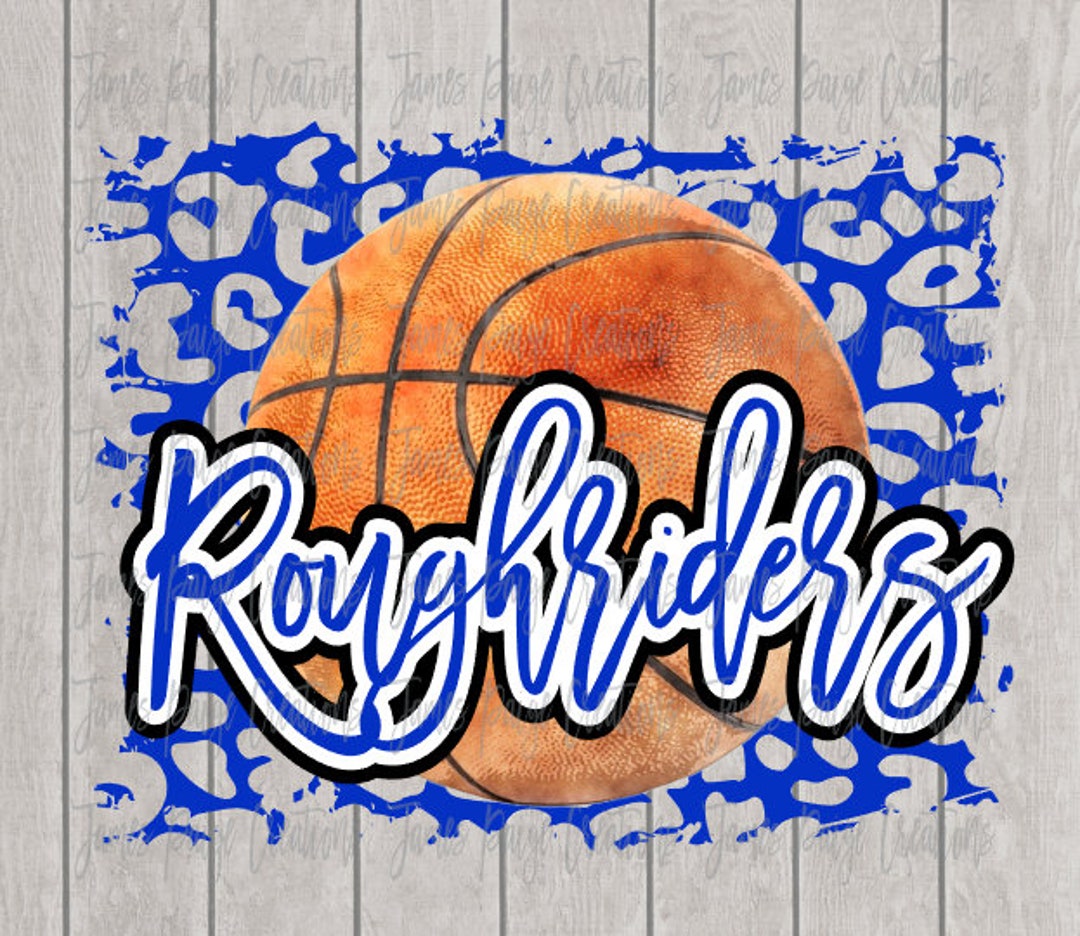 Basketball Leopard Print PNG Sublimation Roughriders Basketball ...