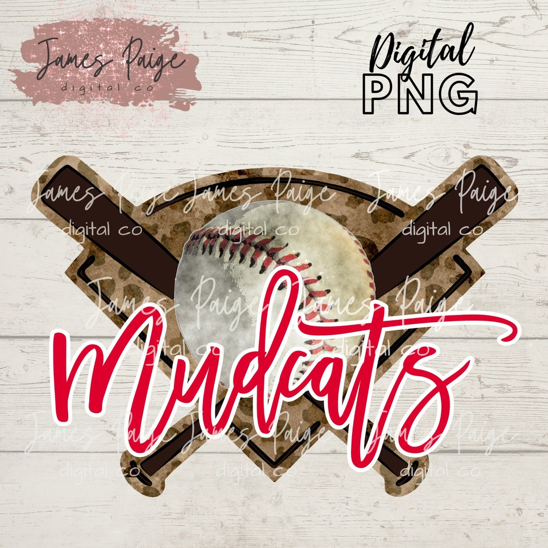 Mudcats Baseball PNG File | Sublimation | Customized Baseball Png ...