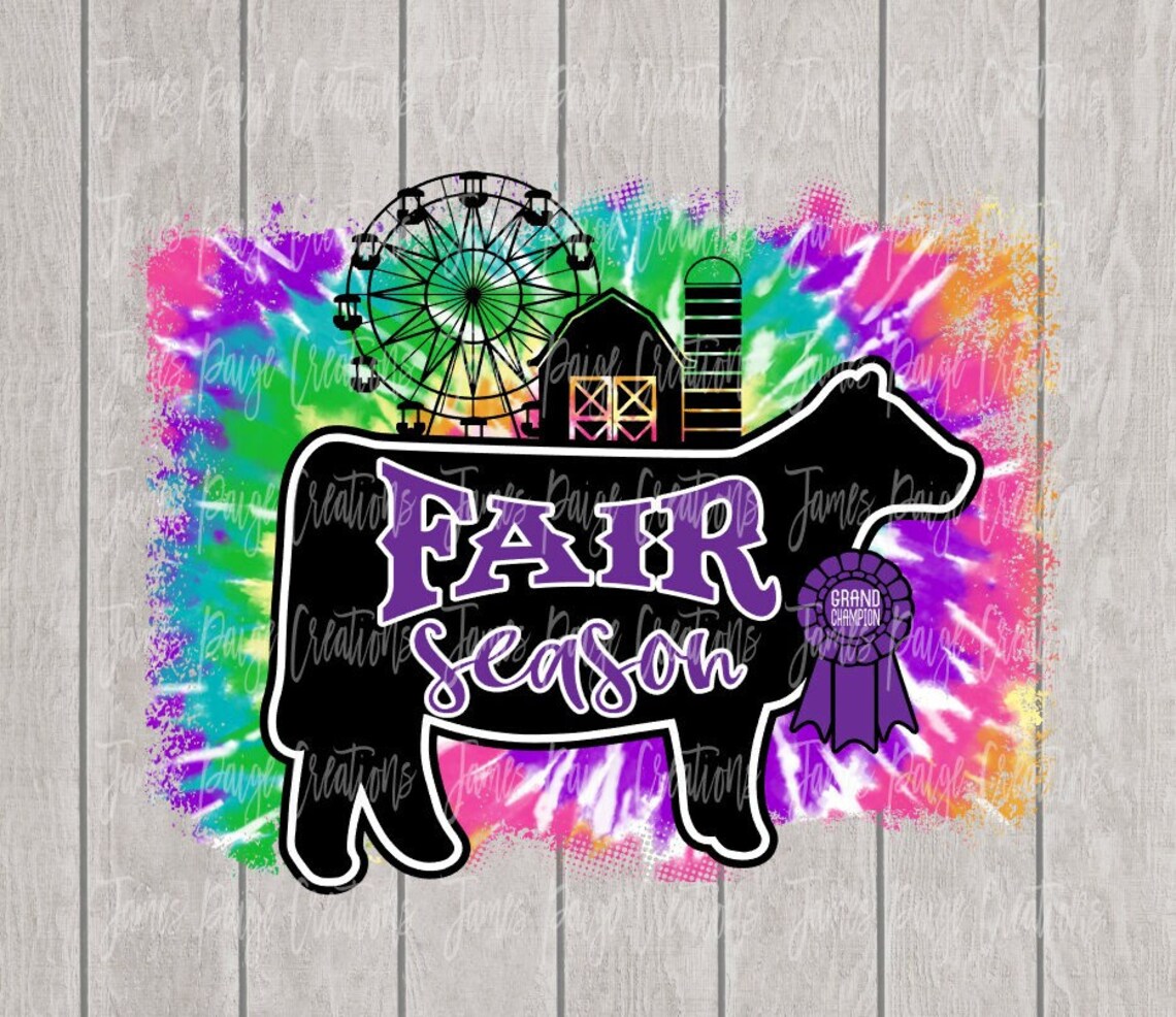 FAIR SEASON HEIFER Digital File Sublimation Show Heifer | Etsy