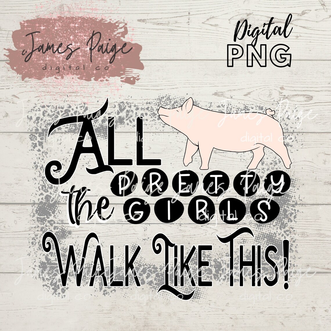 Show Pig PNG | PIG Digital File | Sublimation | York Pig | Stock Show ...
