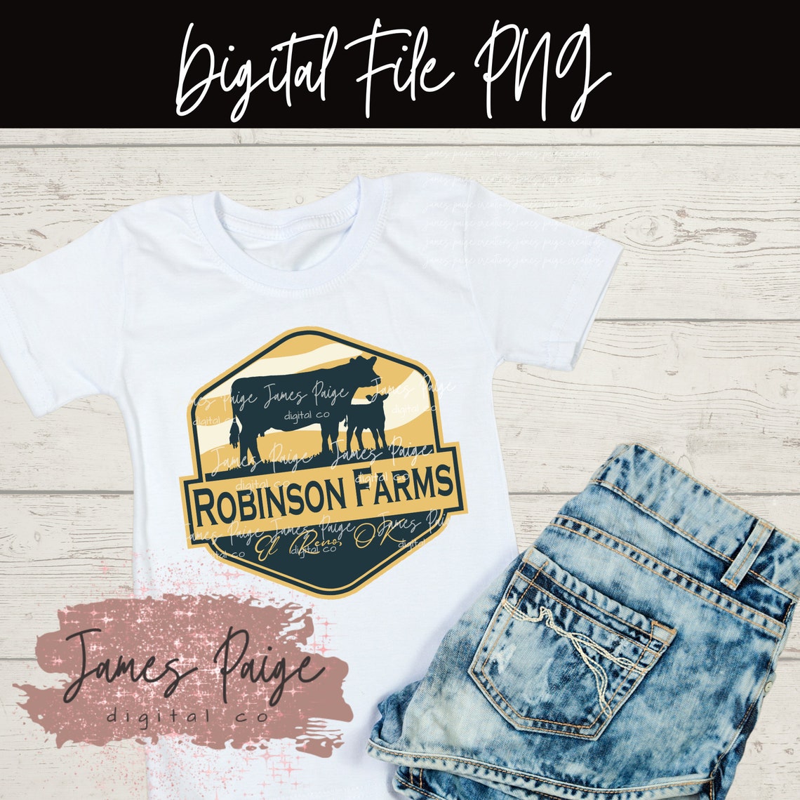 Custom Farm Logo PNG Personalized Farm File Cattle Logo - Etsy
