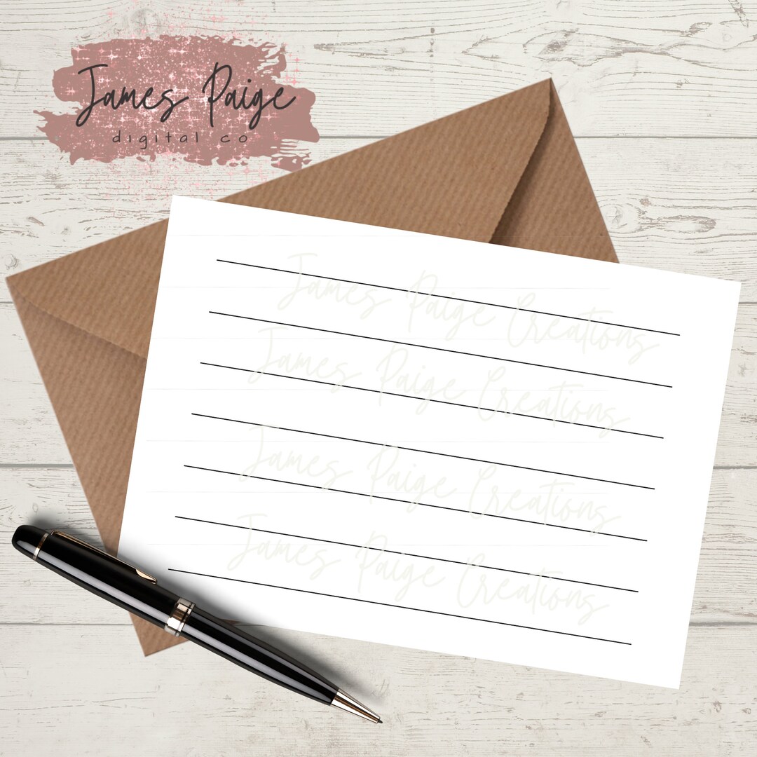 Thank You Note Digital File | Lines for Thank You Card | Premium Sale ...