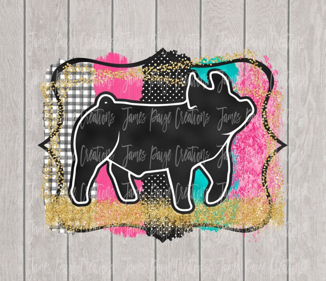 Show PIG Digital File for Sublimation ** Show Pig Design Pig Transfer ...