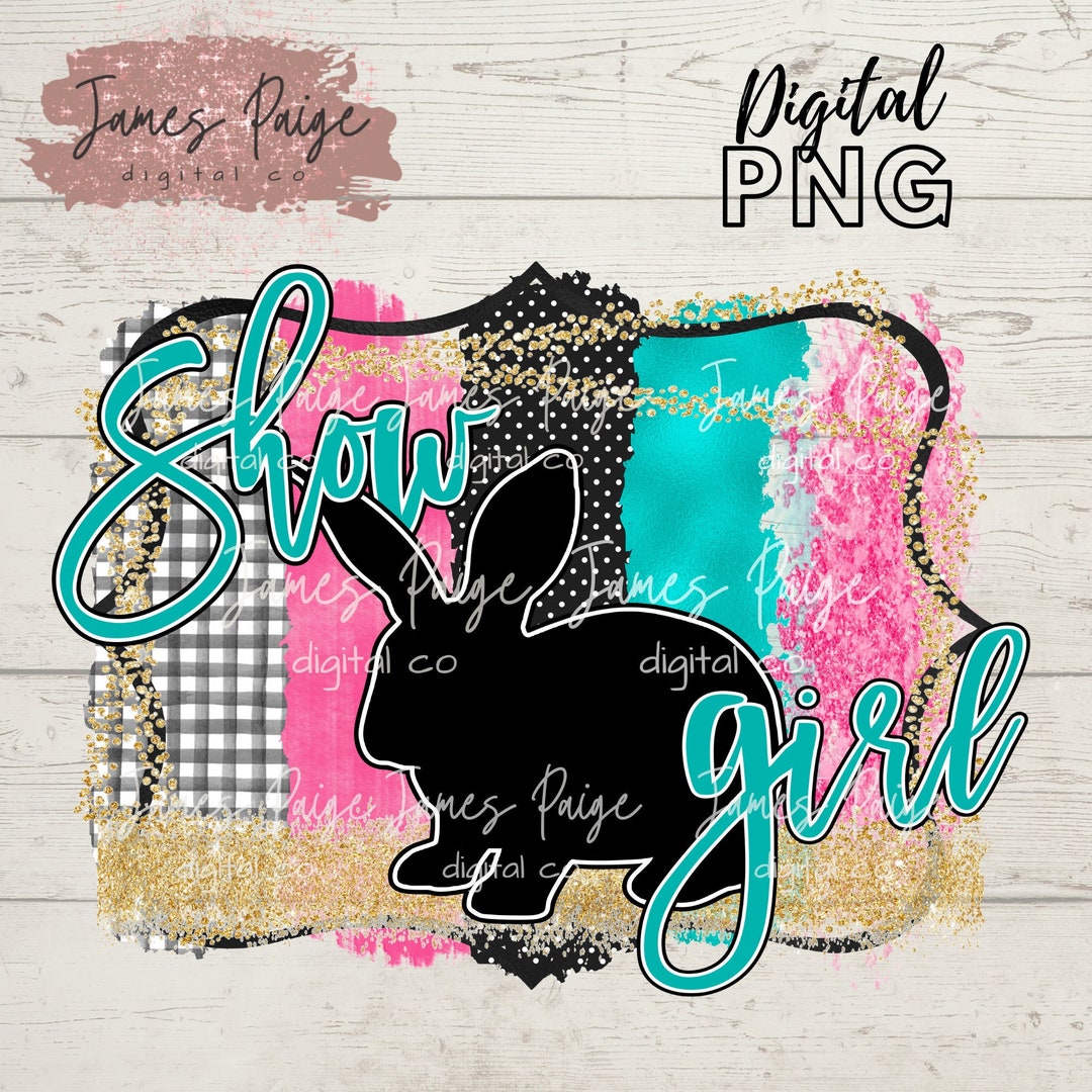 Show RABBIT Digital File | Sublimation | Show Girl | Show Rabbit Design ...