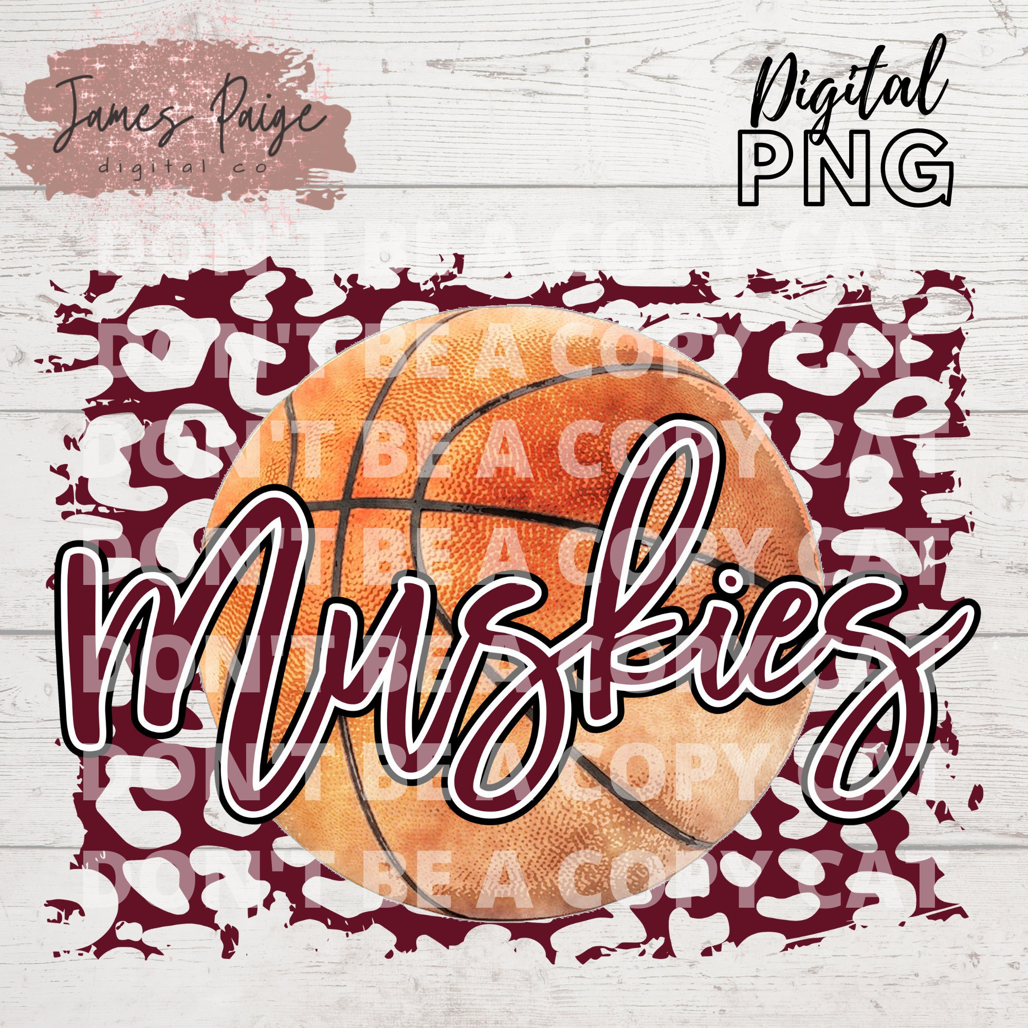 MUSKIES BASKETBALL PNG School Mascot Custom Mascot - Etsy