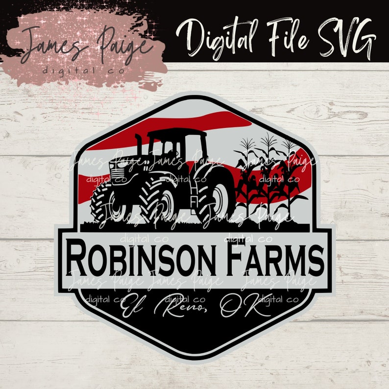 Custom Farm Logo PNG | Personalized Farm File | TRACTOR | Custom Logo ...