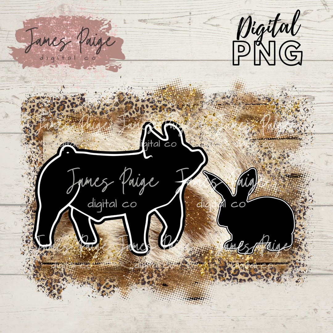 Show PIG and RABBIT Digital File | Sublimation | Show PIG Design | Pig ...