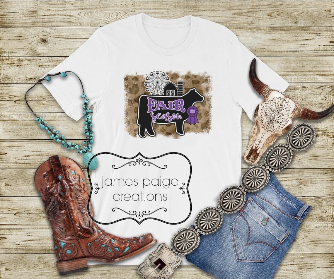 FAIR SEASON HEIFER Digital File | Sublimation | Show Heifer Design ...