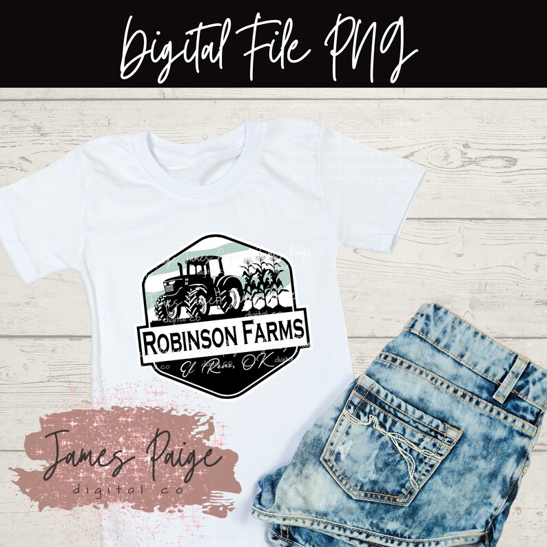 Custom Farm Logo PNG Personalized Farm File TRACTOR - Etsy