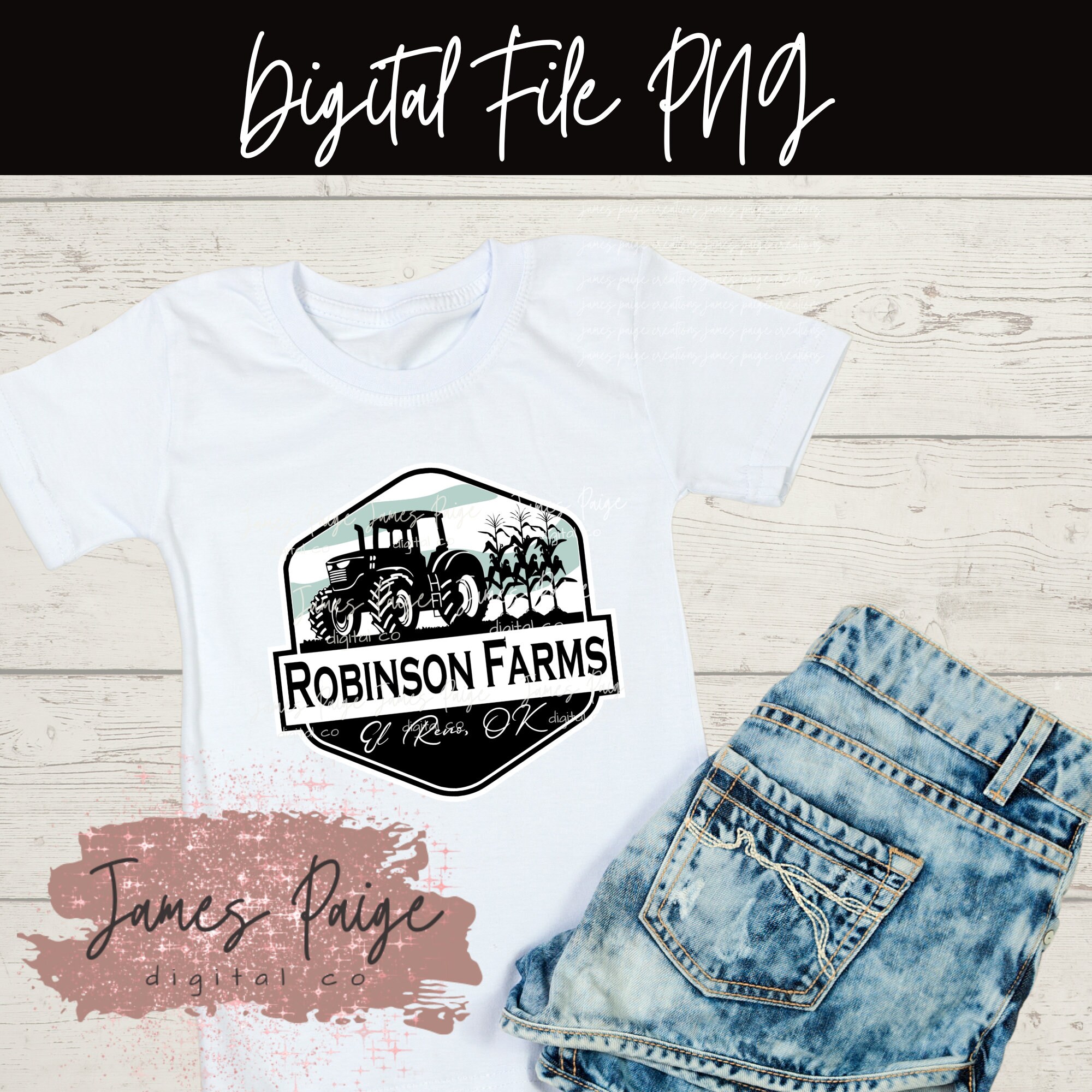 Custom Farm Logo PNG | Personalized Farm File | TRACTOR | Custom Logo ...