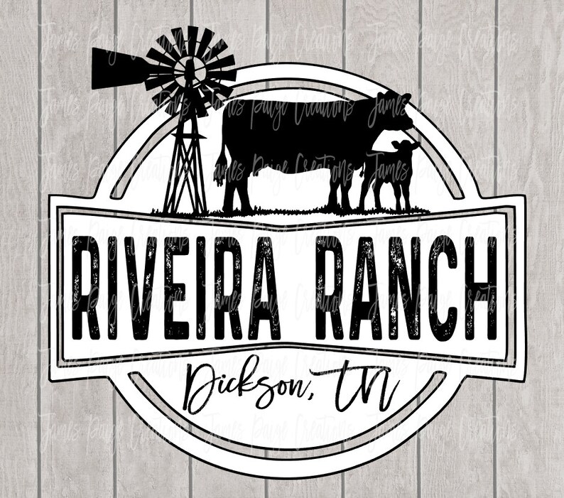 Custom Farm Logo PNG Personalized Farm File Sublimation | Etsy