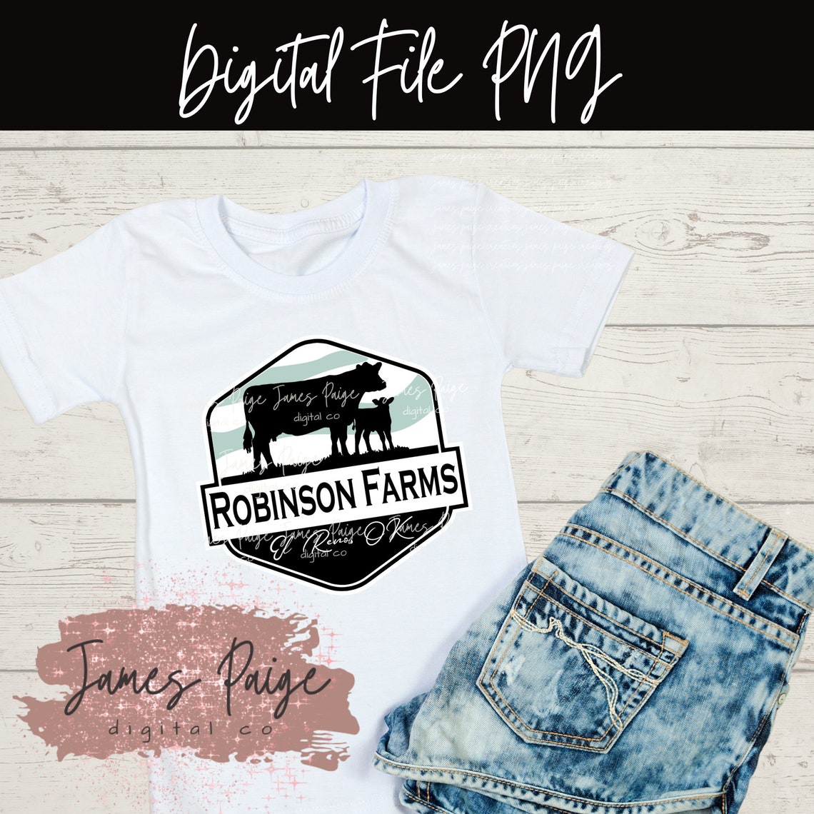 Custom Farm Logo PNG Personalized Farm File Cattle Logo - Etsy