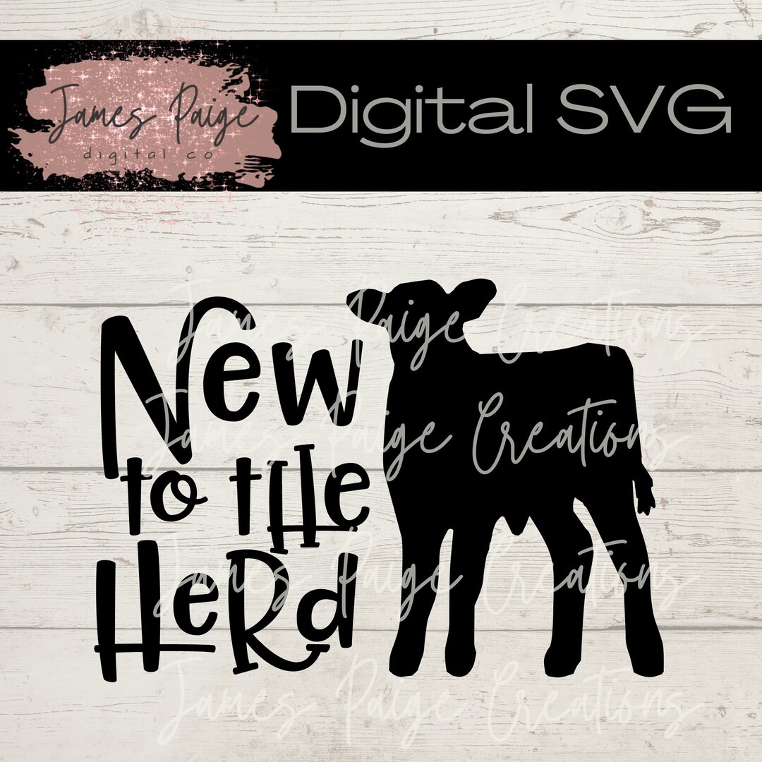 New to the Herd SVG File | Farm Baby SVG | Digital Cut File for ...