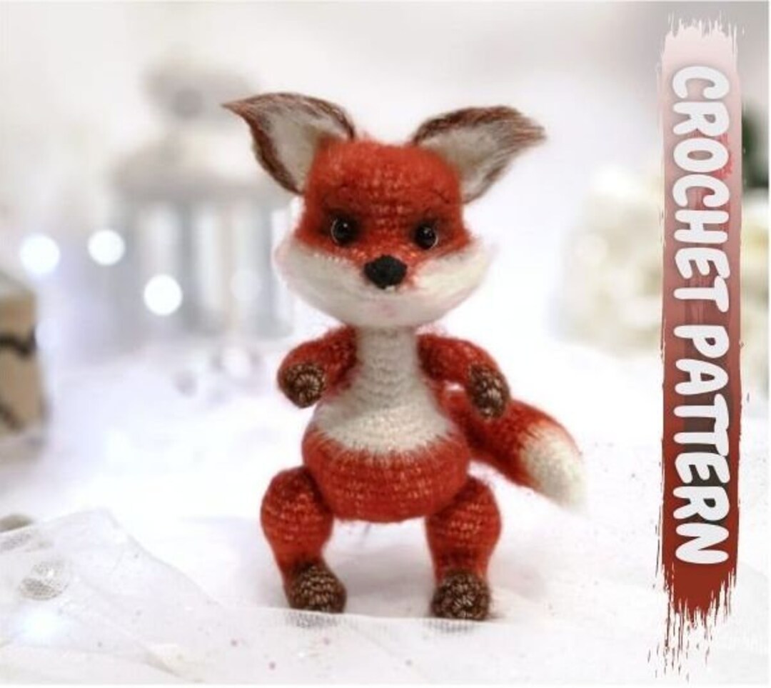 Pattern Toy Fox, Amigurumi Toy Fox, Crochet Pattern Fox, Handmade ...