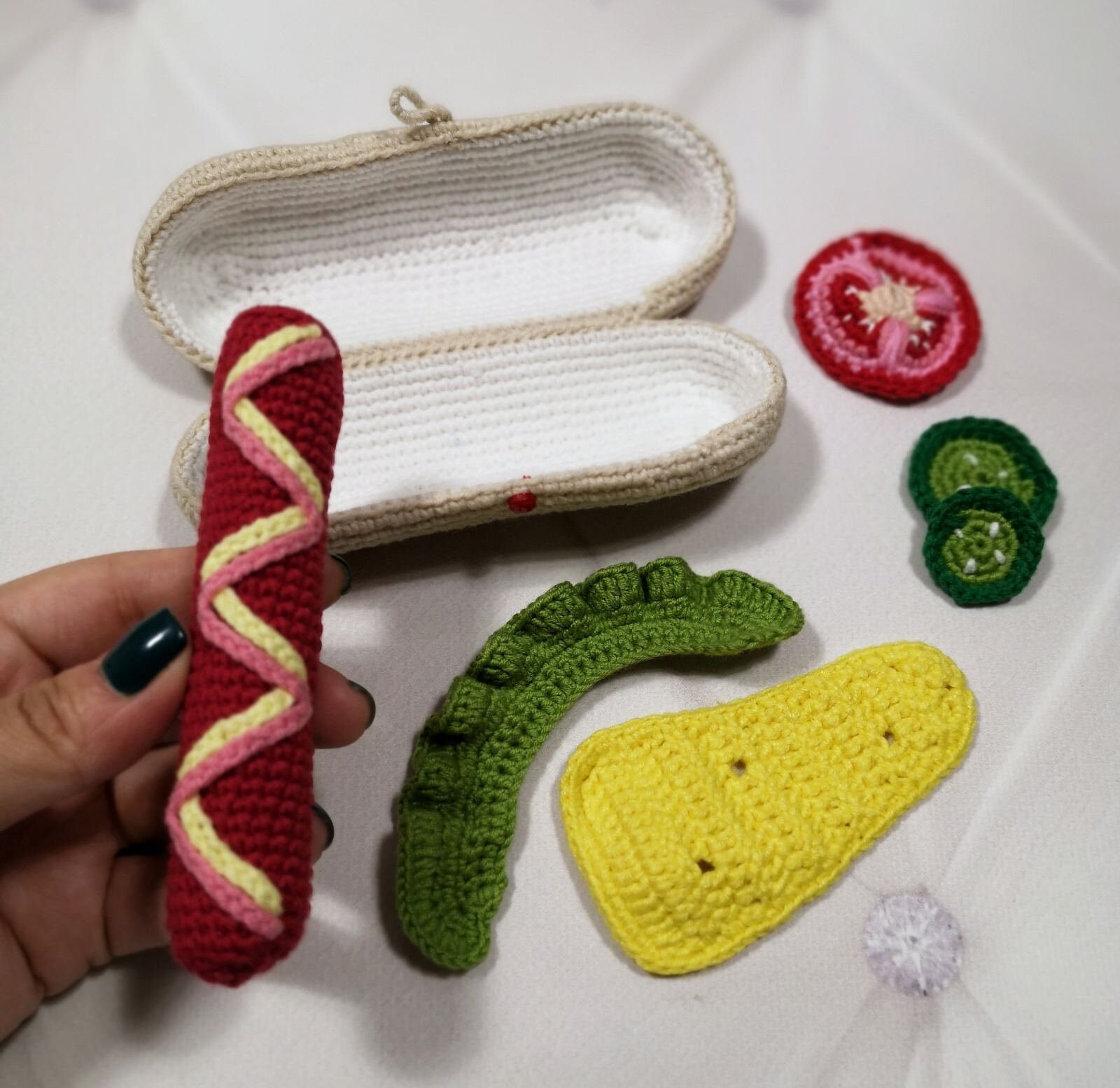 Hot Dog Crochet Pattern, Fast Food Crochet Pattern, Amigurumi Hot Dog ...