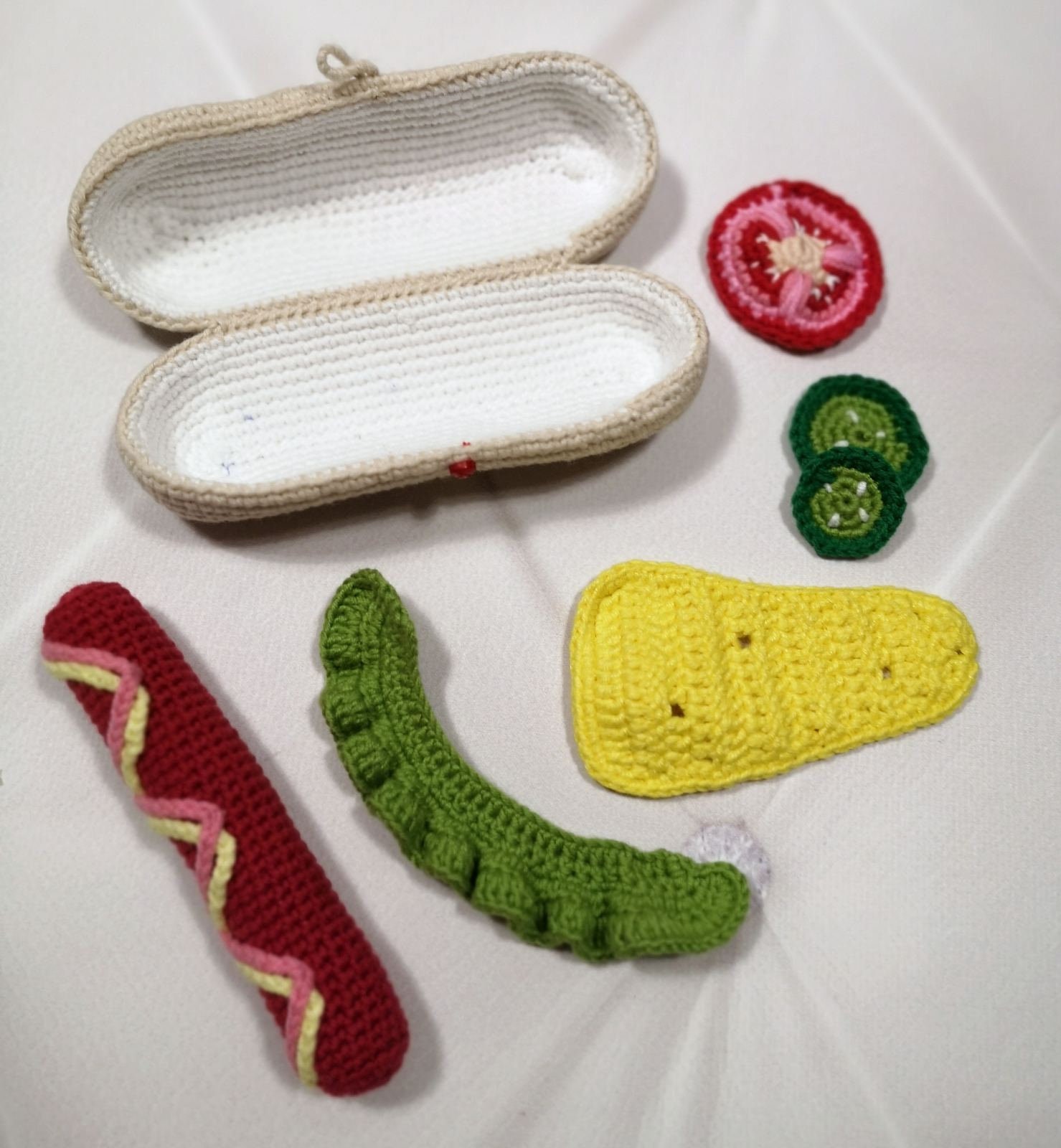 Hot Dog Crochet Pattern, Fast Food Crochet Pattern, Amigurumi Hot Dog ...