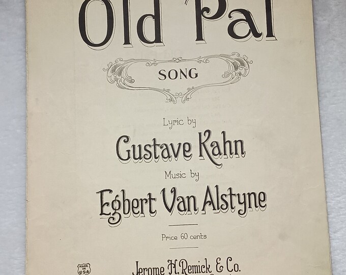 1920s Old Pal Sheet Music - Etsy