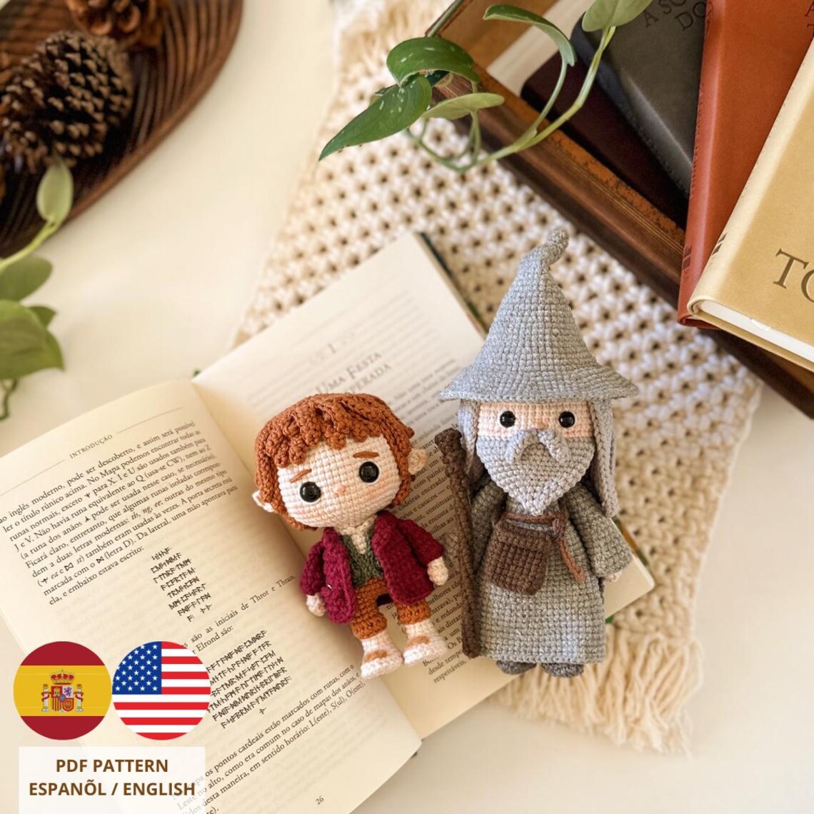 The Hobbit Set - Amigurumi Pattern (PDF File ENGLISH / ESPANÕL) - Etsy