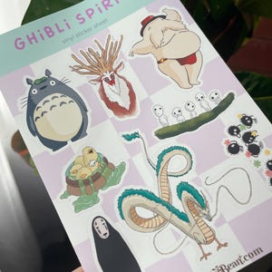 Spirit Vinyl Sticker Sheet - Etsy