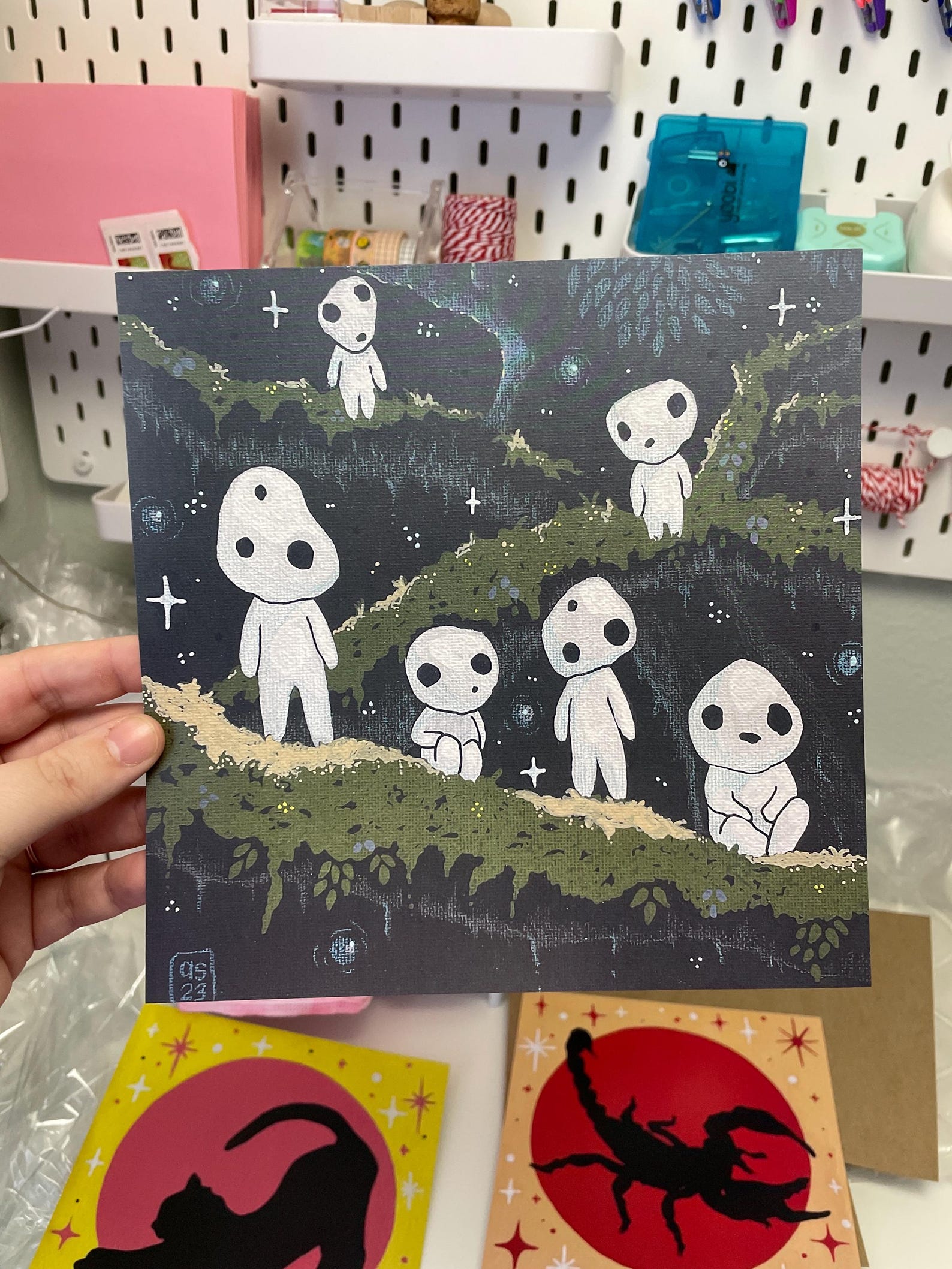 Kodama 8x8 Art Print - Etsy