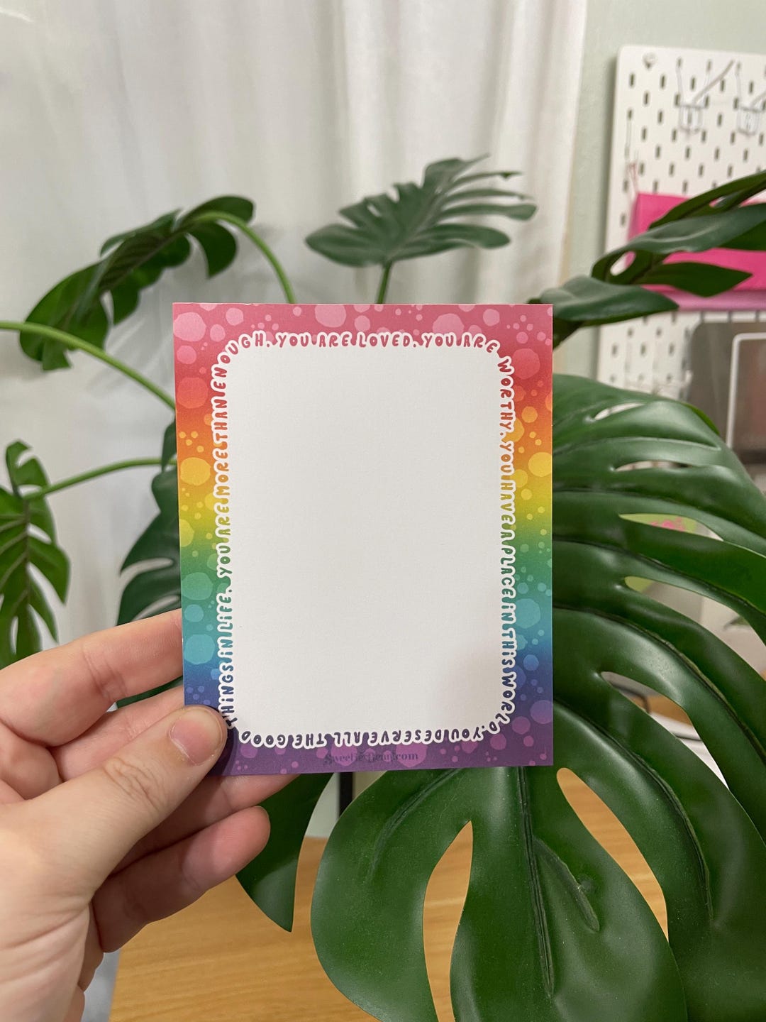 Rainbow Positive Affirmation Memo Pad - Etsy
