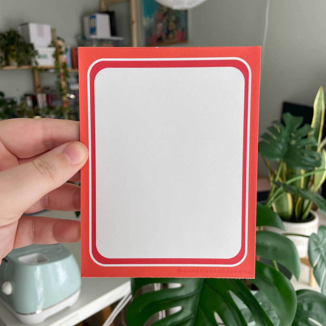 Red Vintage Style Memo Pad - Etsy