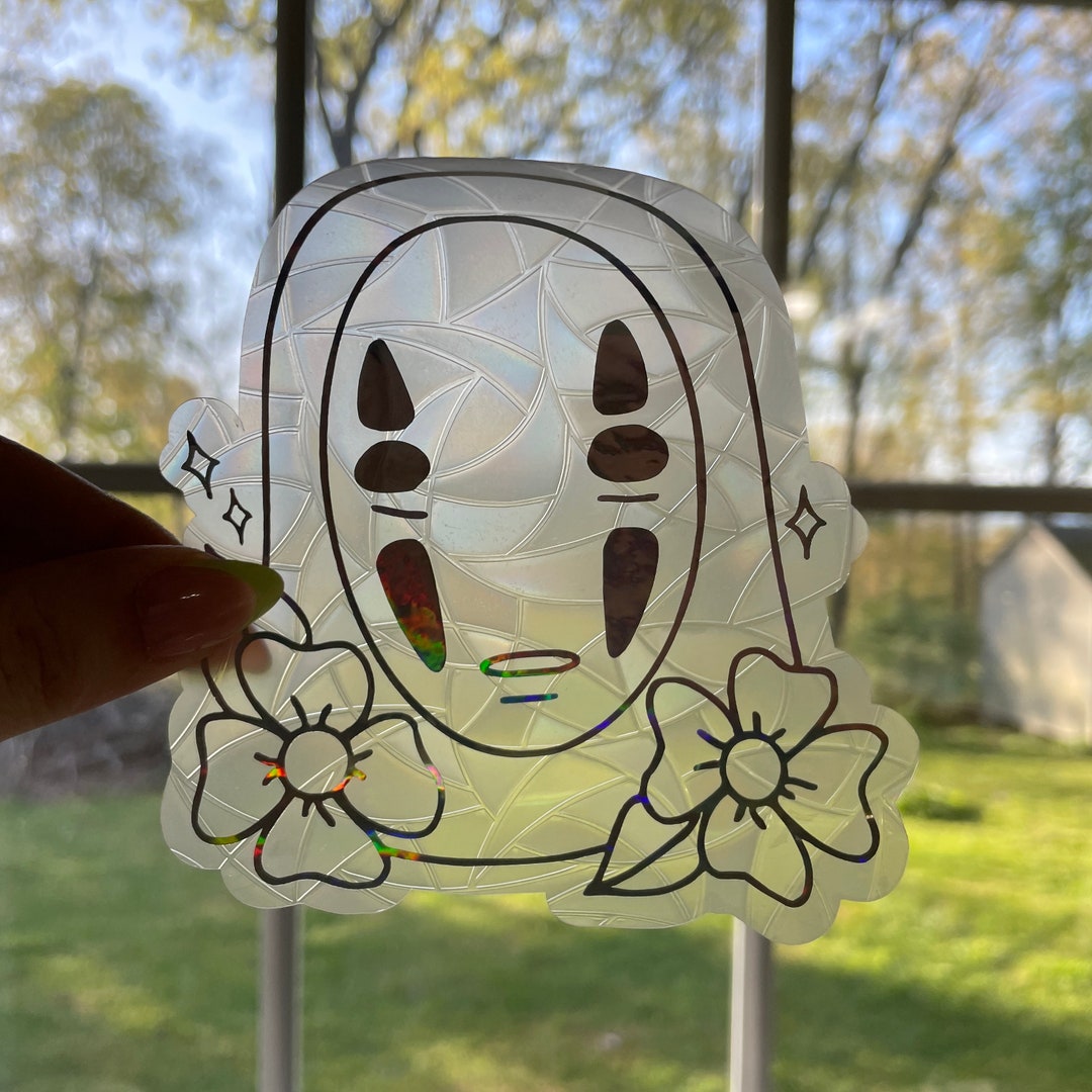 No Face Sun Catcher Window Cling - Etsy