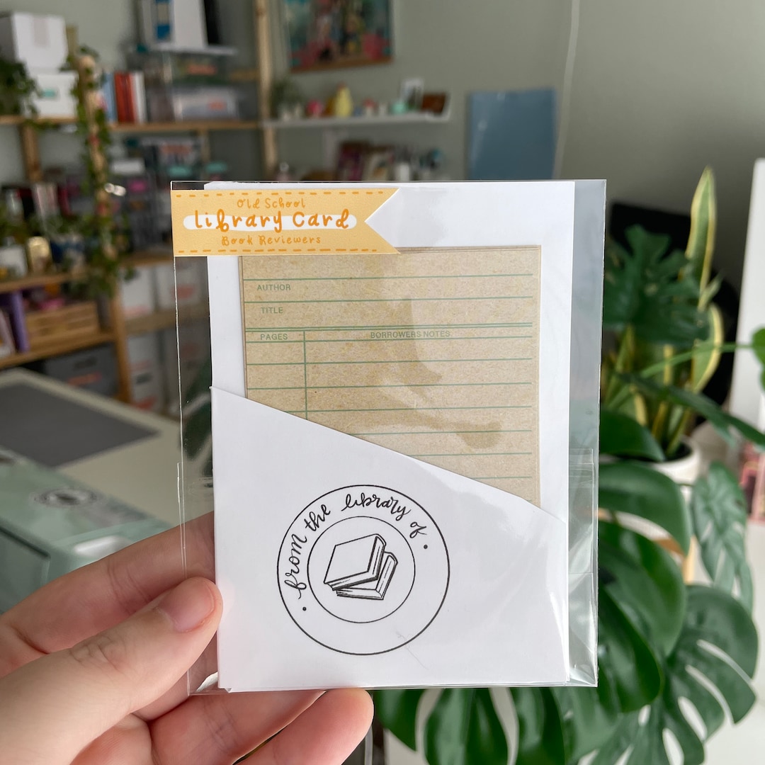Old School Library Card Book Reviewers - Etsy