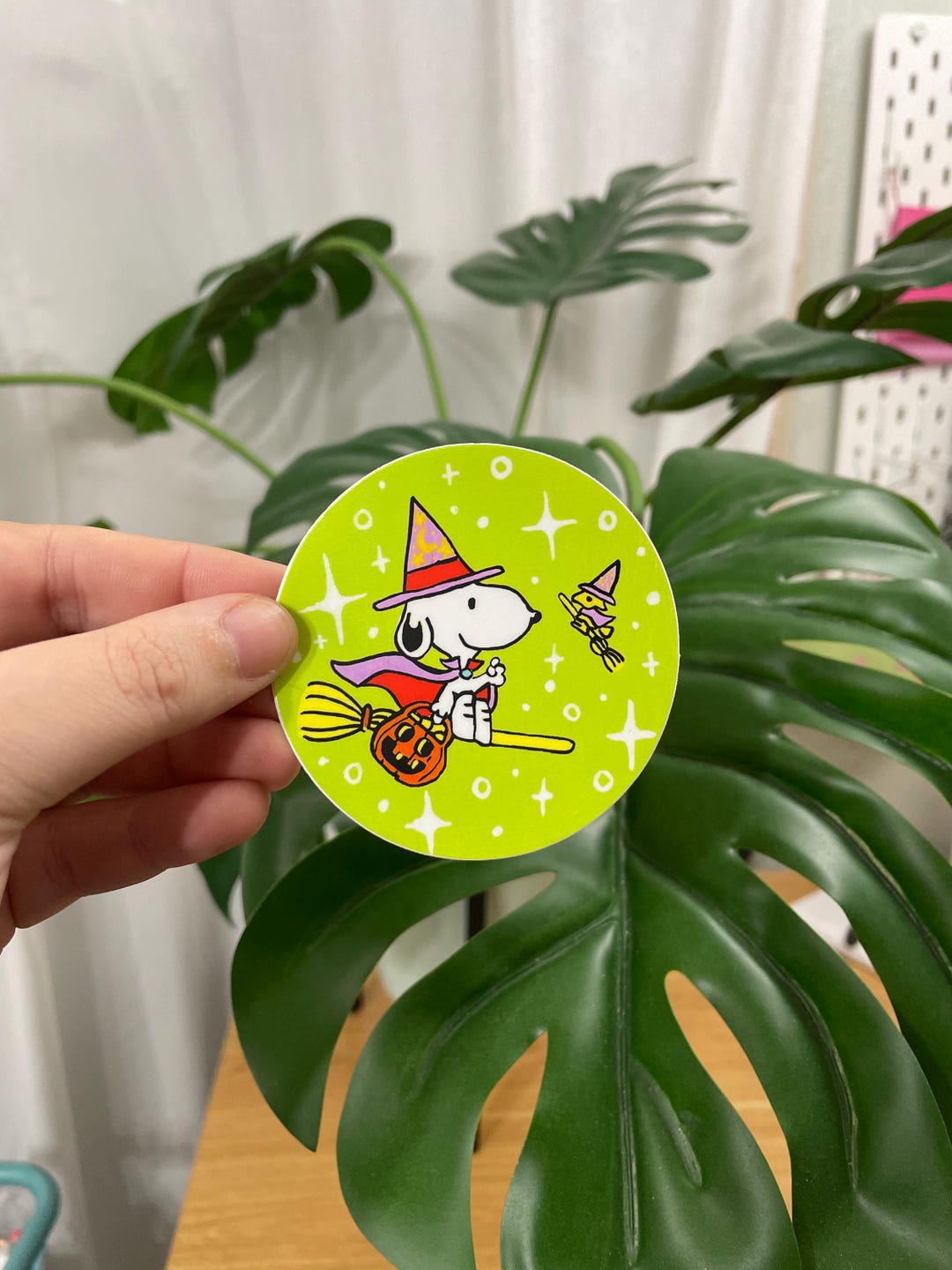 Halloween Snoopy 3in Circle Vinyl Sticker - Etsy