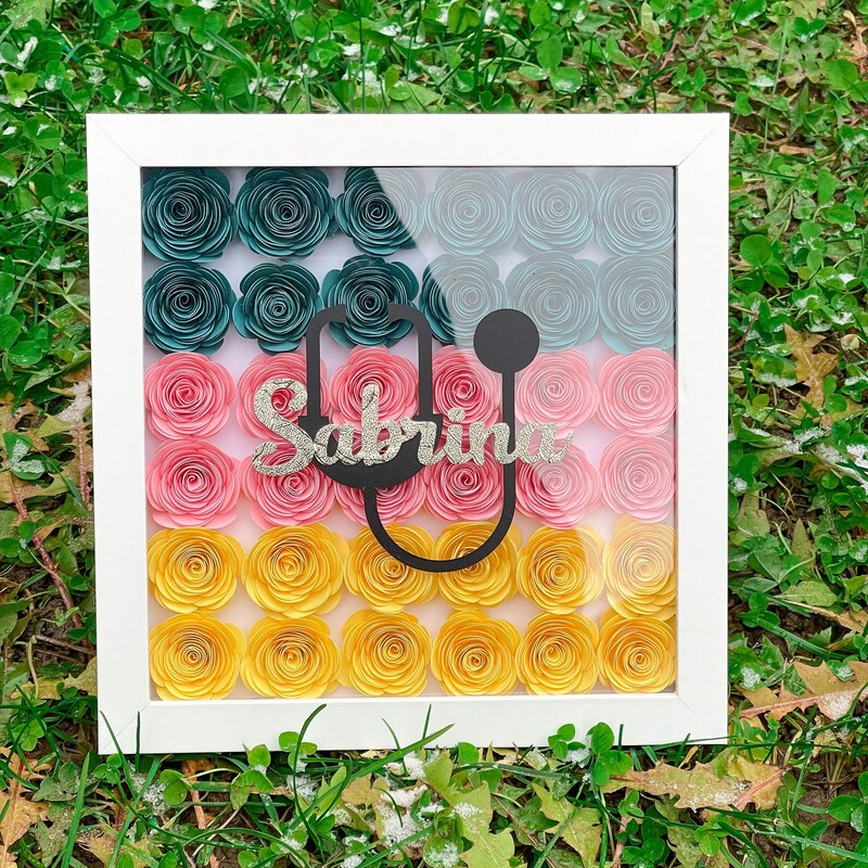 Nurse Shadow Box Svg - Etsy