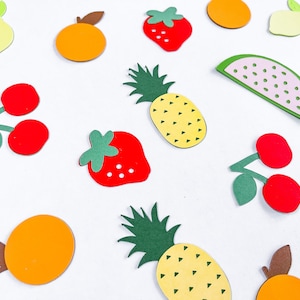 50 Piece Mixed Fruit Confetti for a Two-tti Fruty Party, Fruit Themed ...