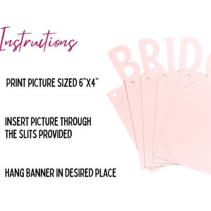 Bride to Be Photo Banner / Bachelorette Party Decorations / Bridal ...