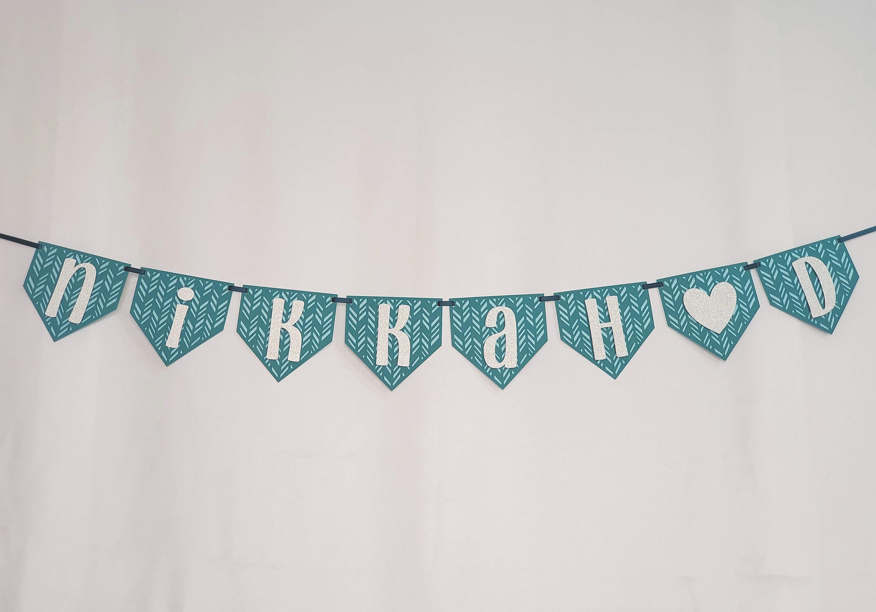 Blue Handmade Nikkah Banner for Muslim Wedding Shaadi Mubarak - Etsy