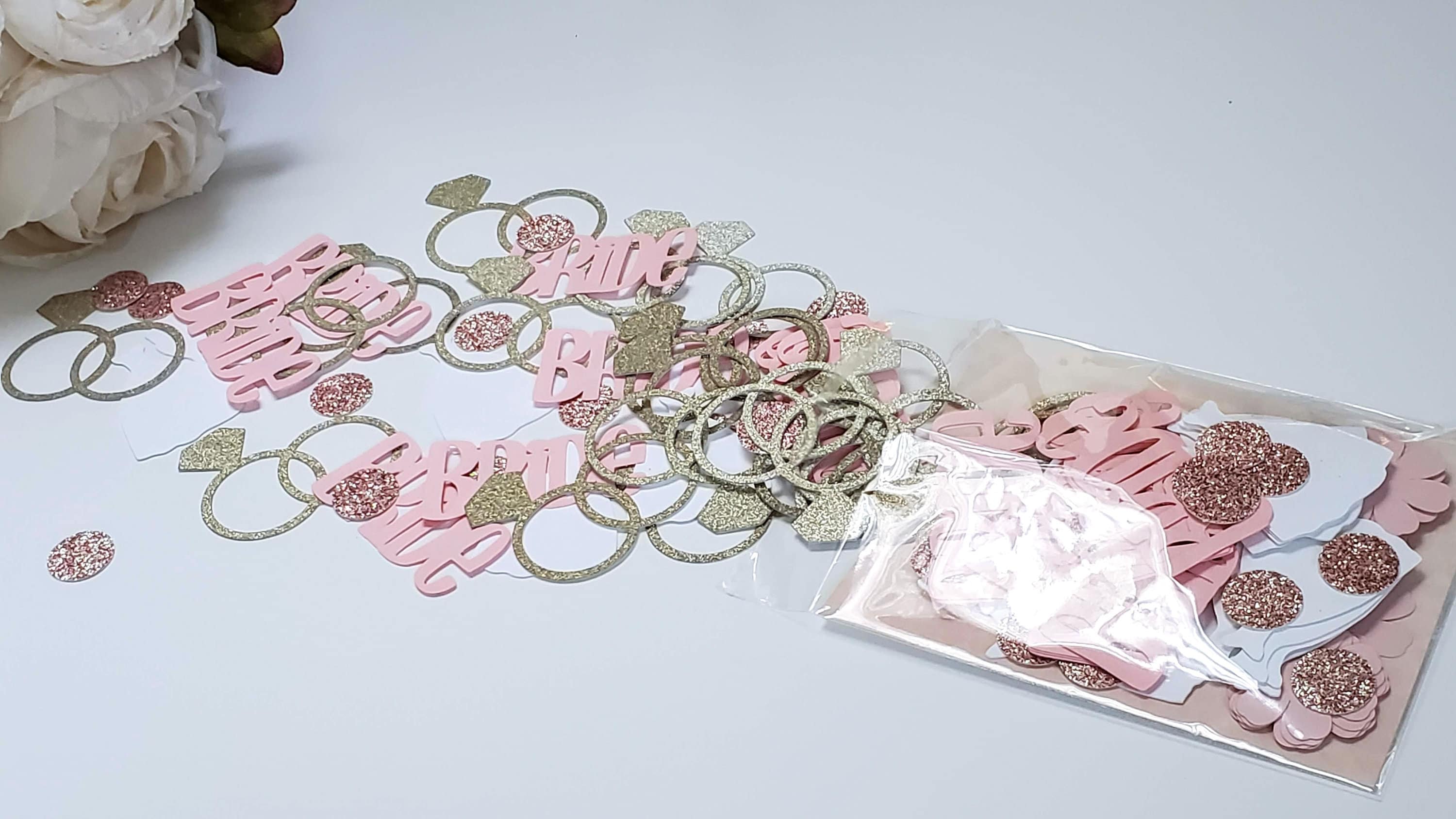 Bridal Shower Confetti for Bachelorette Party Engagement | Etsy
