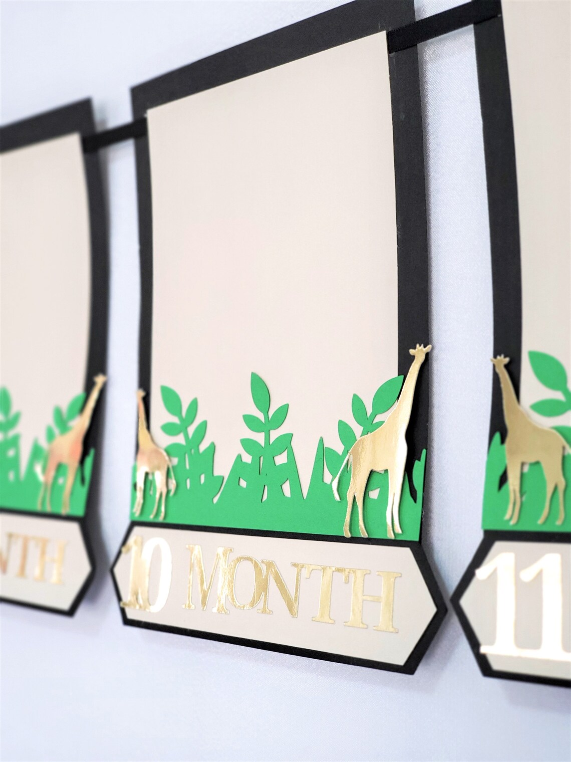 12 Months Milestone Banner for Safari Themed Party Photo | Etsy