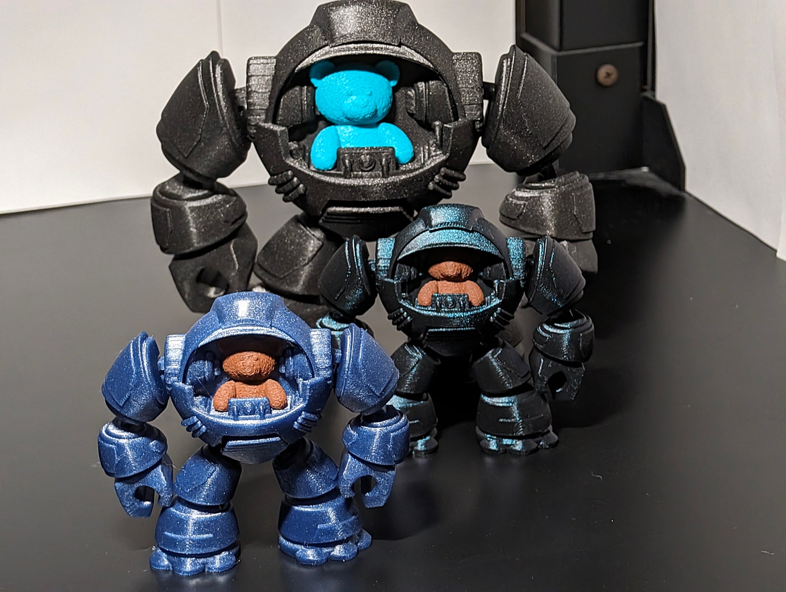 Cute Articulated Teddy Bot - 3d Printed Teddy Bear in an Exo-suit ...