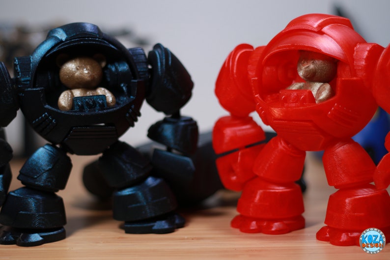 Cute Articulated Teddy Bot - 3d Printed Teddy Bear in an Exo-suit ...