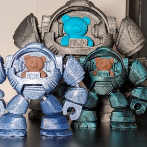 Cute Articulated Teddy Bot - 3d Printed Teddy Bear in an Exo-suit ...