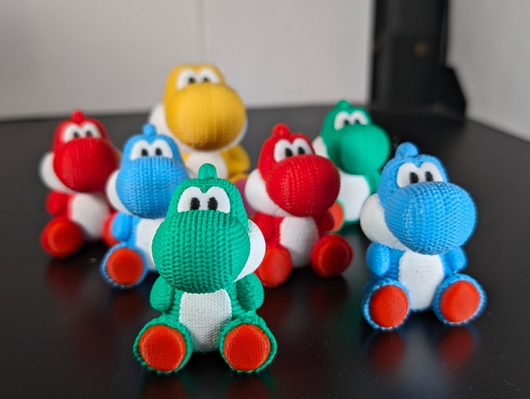 Crochet Yoshi Figurine | Cute 3D Printed Desk Buddy - Etsy